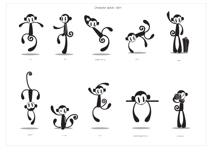 돌돌 캐릭터 디자인 Brand Character Design Frevi 브랜드 캐릭터 디자인 기본형 1