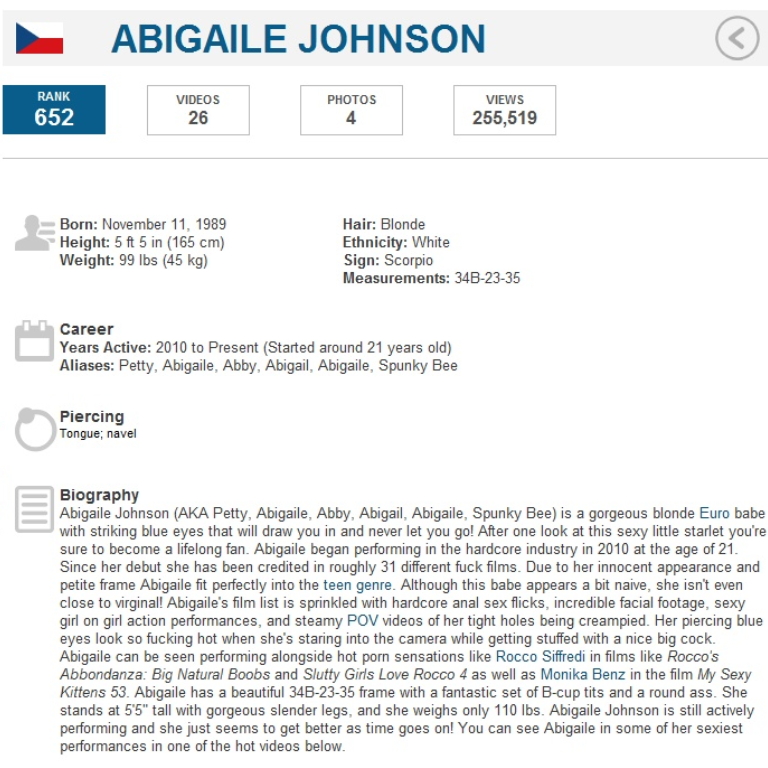 서양 배우 추천1 아비게일 존슨abigaile Johnson의 순위 프로필과 배경화면 네이버 블로그