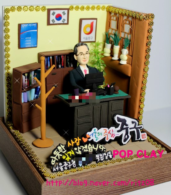50대 직장상사 은퇴선물 추천 직장상사 캐리커쳐 클레이 인형 네이버 블로그