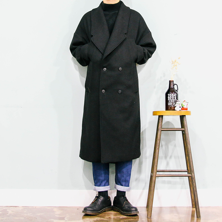 키작은남자 롱코트 오버핏 코디로 멋스럽게 완료 네이버 블로그