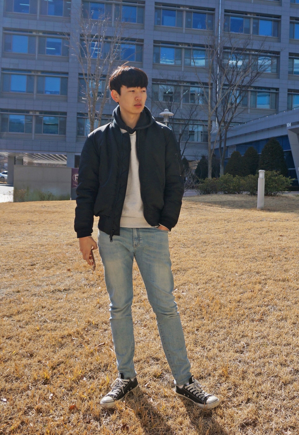 160206 남자 항공점퍼 코디 베스트는 역시 후드티랑 네이버 블로그