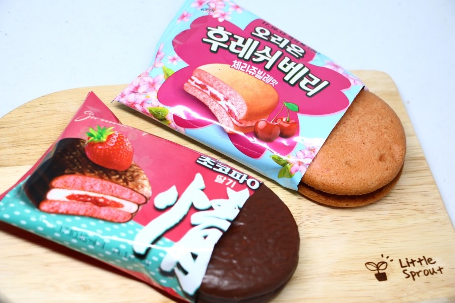 봄한정판 초코파이 오리온 딸기초코파이 체리쥬빌레 후레쉬베리 네이버 블로그