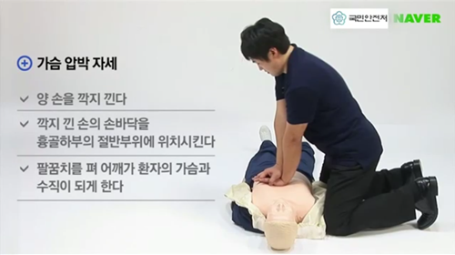 심폐소생술 순서 및 자동제세동기 사용법 알고갑시다 네이버 블로그
