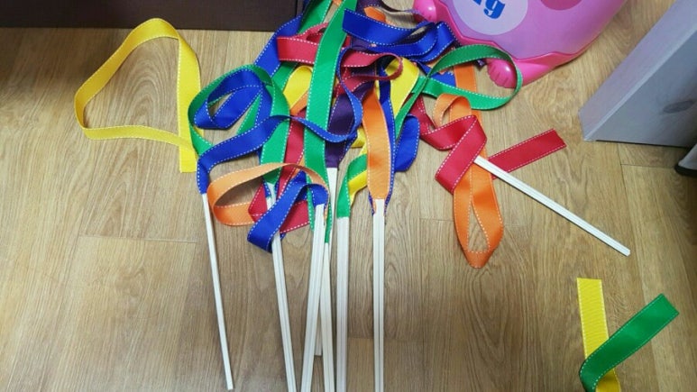 음률영역]리본막대 만들기 네이버 블로그