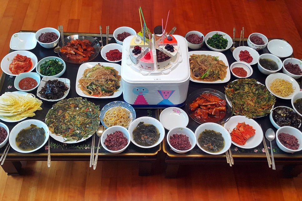 소박한 생일잔치 상차림음식종류 네이버 블로그