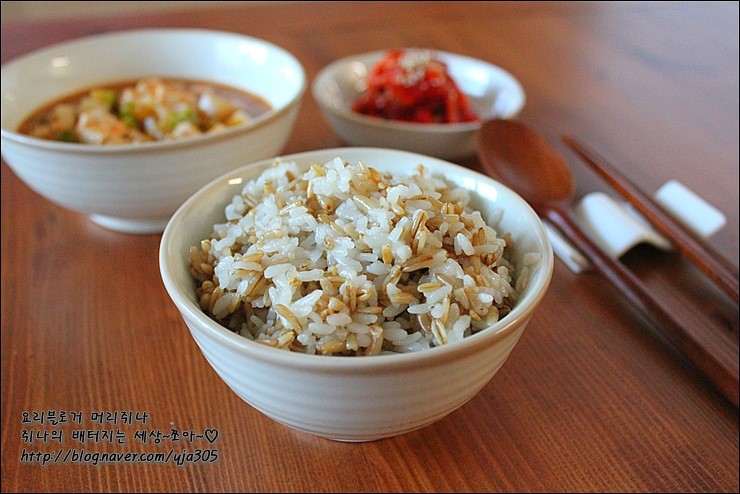 쌀귀리를 넣은 귀리밥과 열무 귀리비빔밥 with 정읍단풍미인쇼핑몰 쌀귀리 : 네이버 블로그