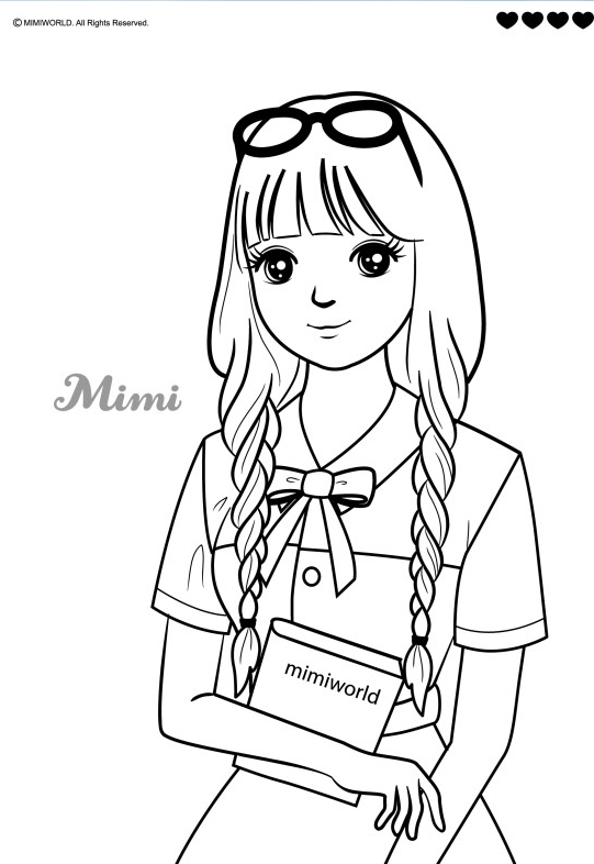 Secret Jouju Coloring Sketch Coloring Page