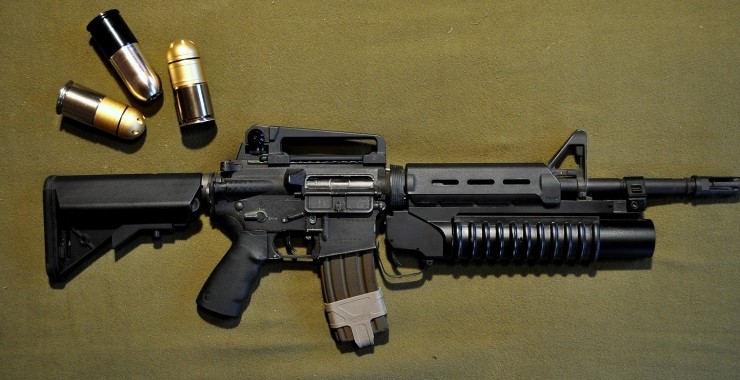 미 해병대의 M203 유탄발사기 사격 훈련- US Marines Shooting the Powerfull M203 Grenade ...